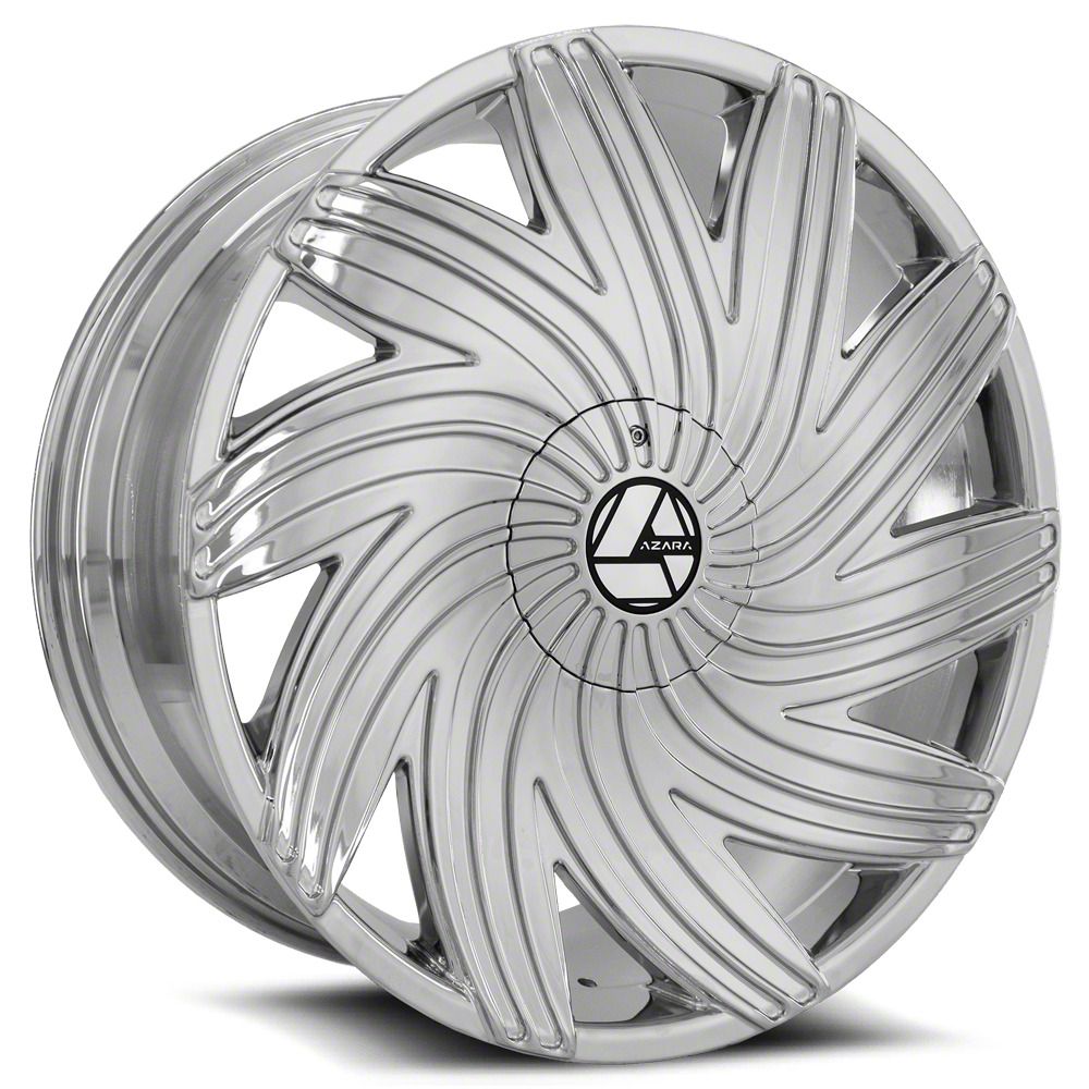 Azara Titan XD AZA-502 Chrome 6-Lug Wheel; 22x9.5; 25mm Offset AZA ...