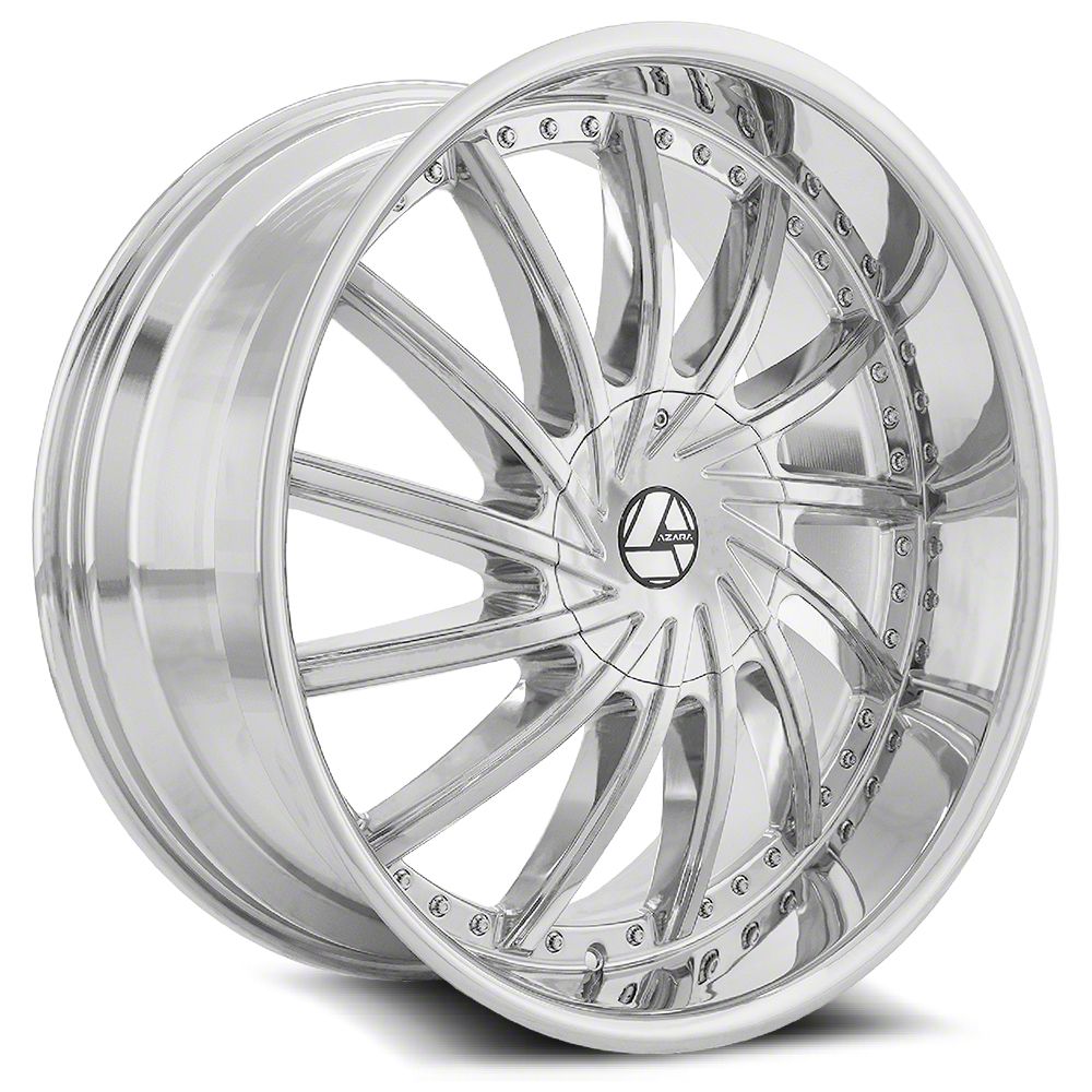 Azara Titan XD AZA-517 Chrome 6-Lug Wheel; 24x9; 25mm Offset AZA-517249061351397+25C (16-24 ...