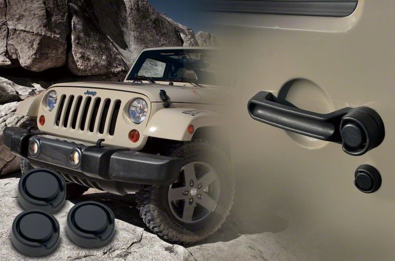 Azuto Jeep Wrangler Key Hole Covers MHG-051 (07-18 Jeep Wrangler JK ...