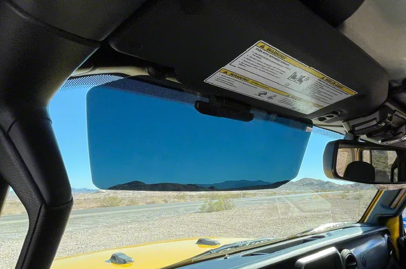 Azuto Jeep Wrangler Sun Visor; Driver Side MHG-050L (18-25 Jeep ...