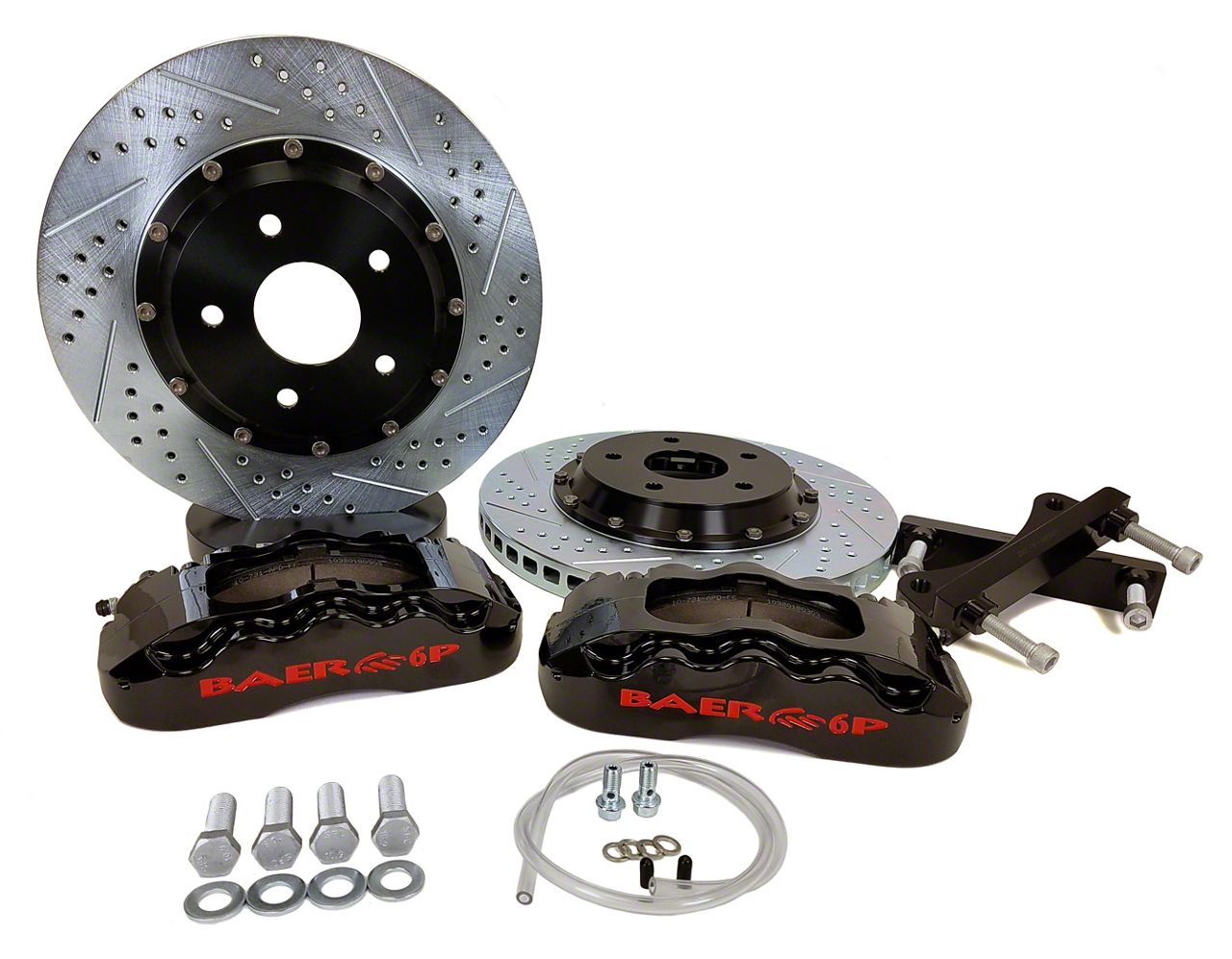 Baer Jeep Gladiator Pro+ Front Big Brake Kit with 14-Inch Rotors; Black ...
