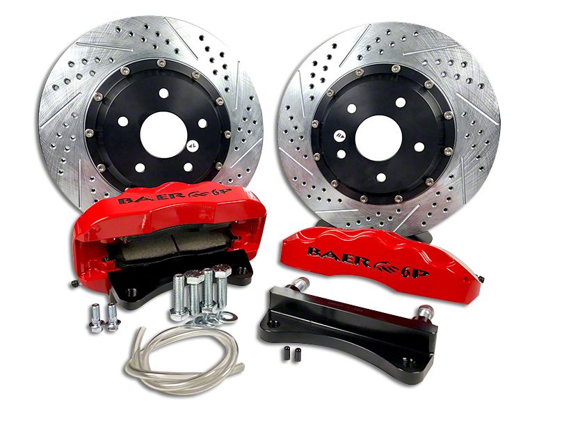 Baer Jeep Gladiator Pro+ Rear Big Brake Kit with 14-Inch Rotors; Red ...