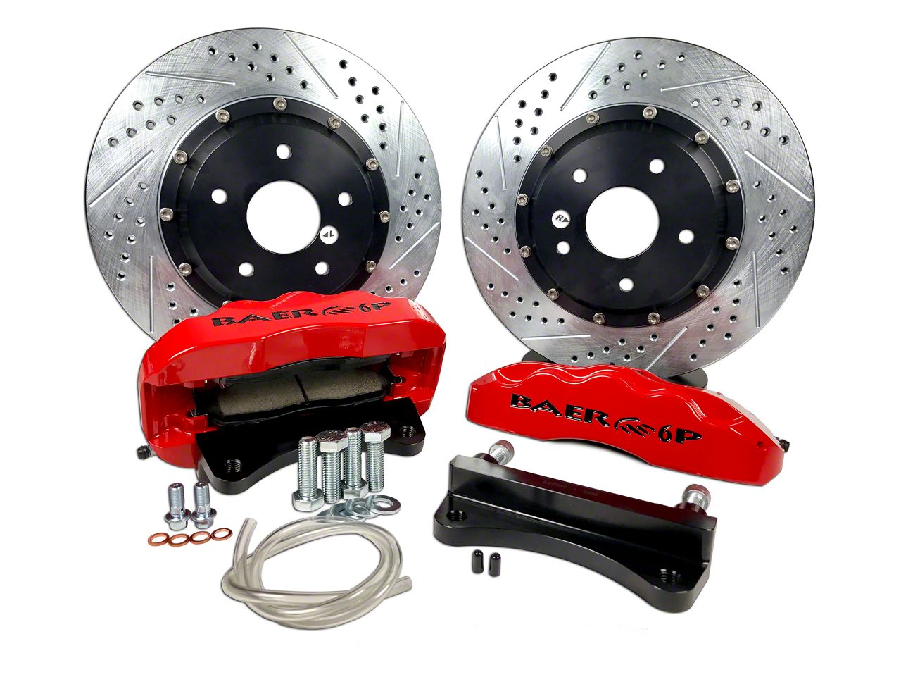 Baer Jeep Gladiator Pro+ Rear Big Brake Kit with 14-Inch Rotors; Silver ...