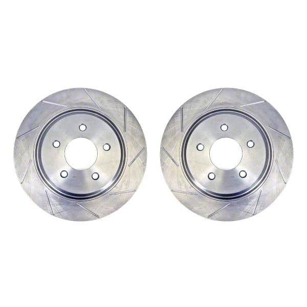 Baer Jeep Wrangler Claw Performance Slotted Rotors; Rear Pair 53041-220 ...