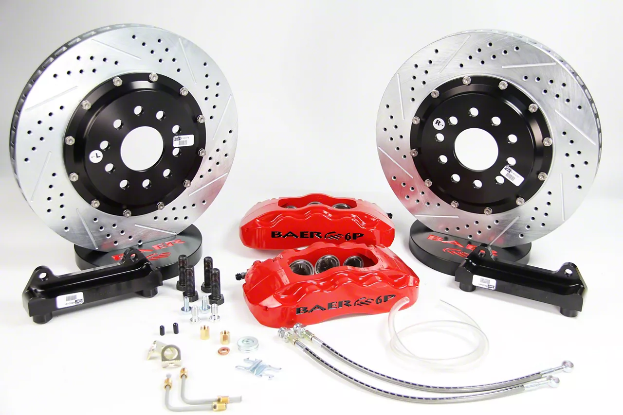 Baer Jeep Wrangler Pro+ Rear Big Brake Kit with 14-Inch Rotors; Grabber ...