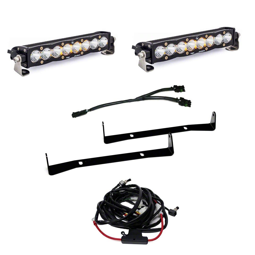 Baja Designs Toyota 4-Runner Dual 10-Inch S8 Grille Light Bar Kit ...