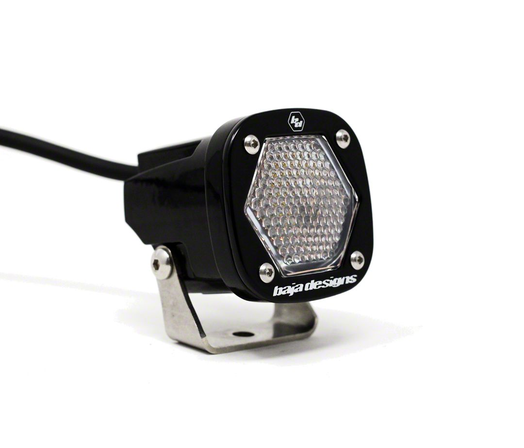 Baja Designs Tacoma S1 LED Auxiliary Light Pod; Work/Scene Beam; Clear ...