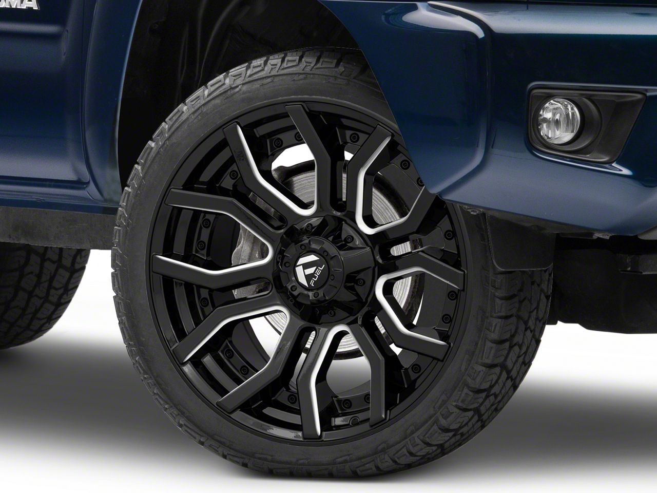 Ballistic Tacoma Rage Gloss Black Milled 6-Lug Wheel; 22x10; -24mm ...