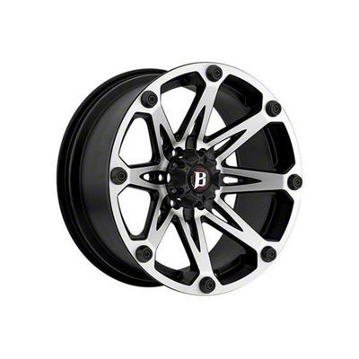 Ballistic Jeep Gladiator Jester Flat Black Machined Wheel; 17x9; -12mm ...