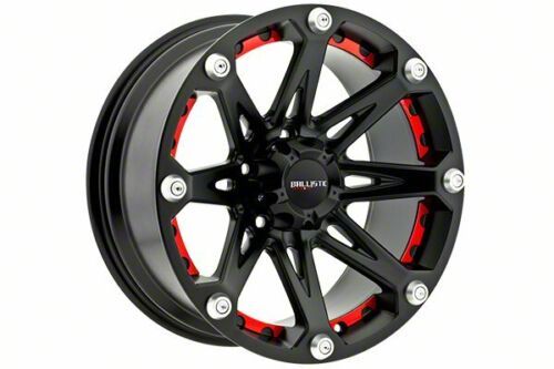 Ballistic Titan Jester Flat Black 6-Lug Wheel; 18x9; -12mm Offset ...