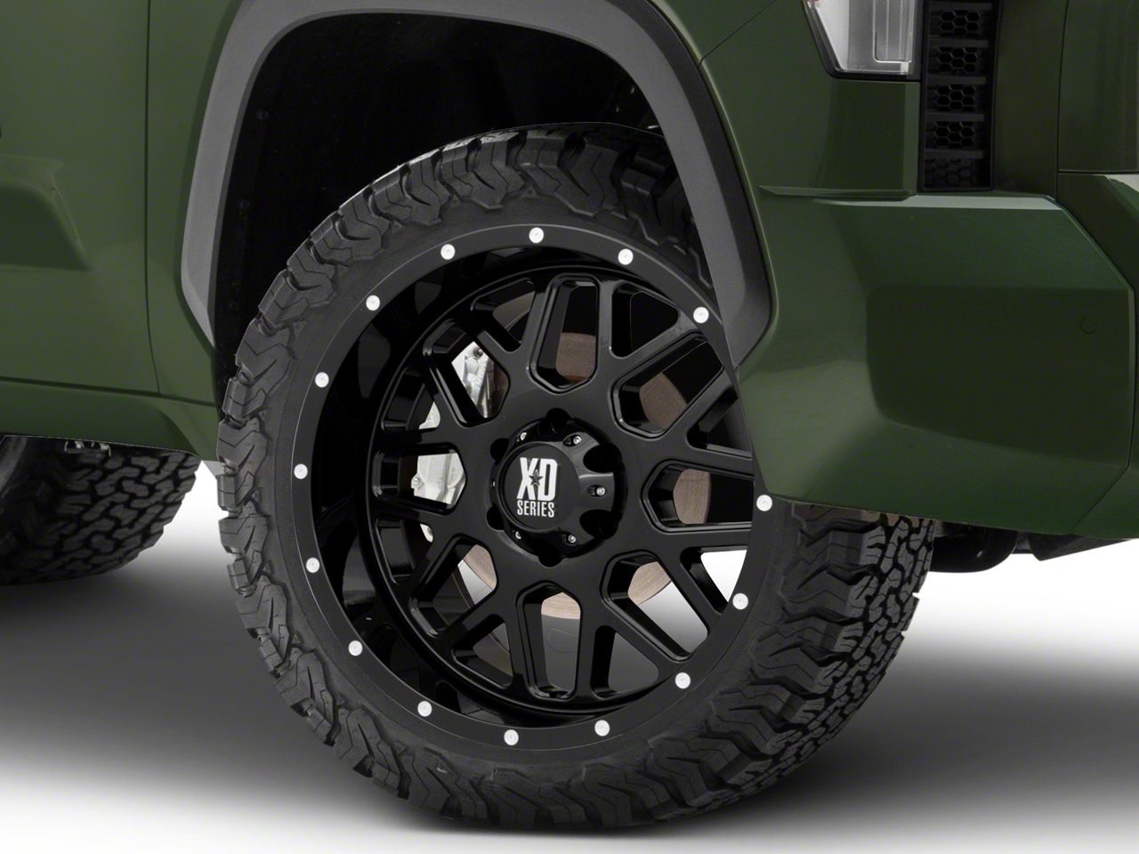 Ballistic Tundra Grenade Gloss Black 6-Lug Wheel; 22x12; -50mm Offset ...