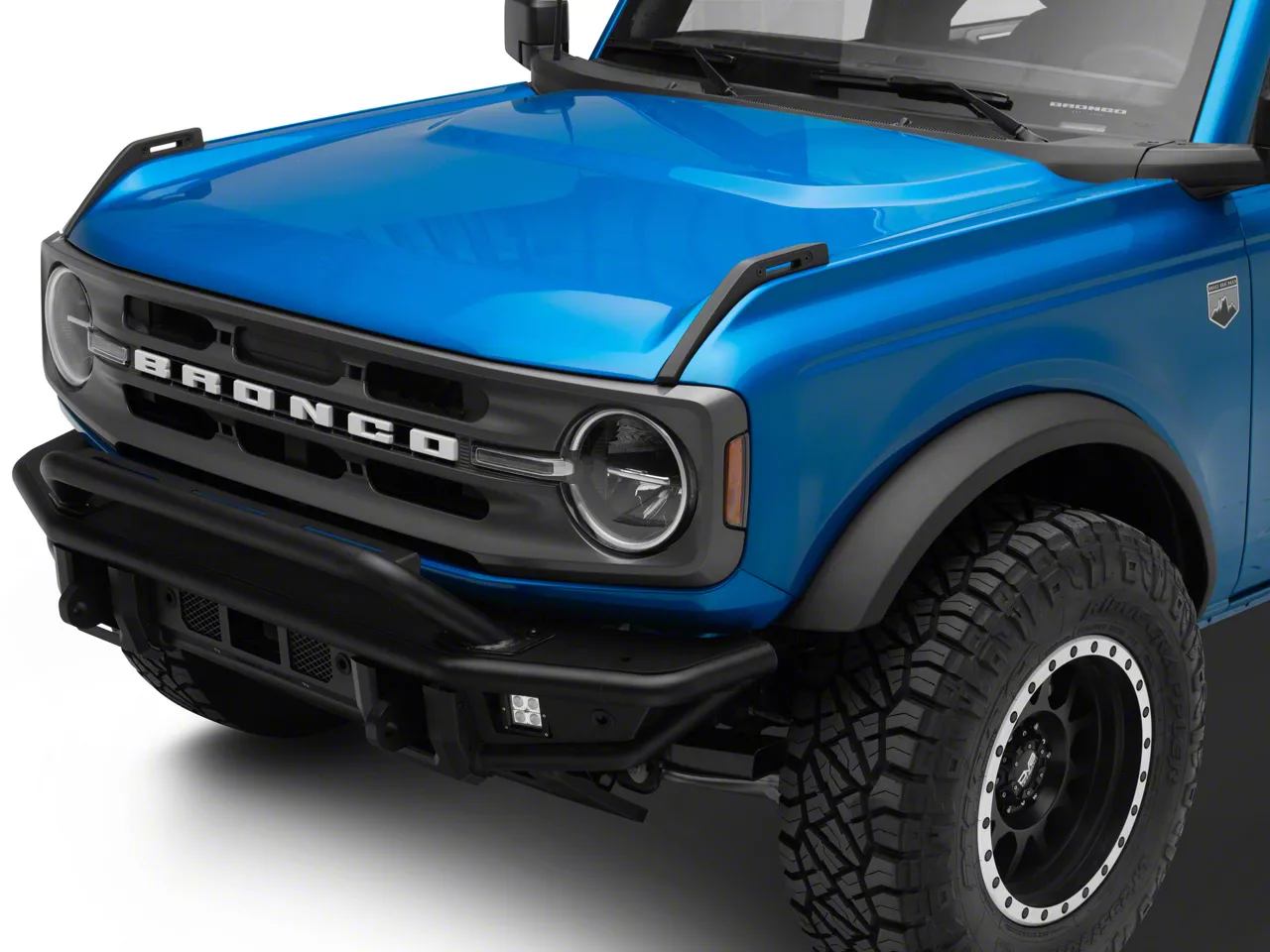 Barricade Bronco HD Tubular Front Bumper with LED Fog Lights FB14576 ...