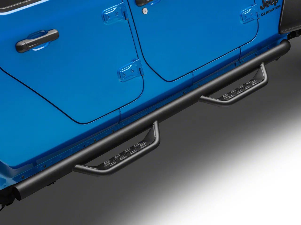 Barricade Jeep Gladiator Tubular Drop Steps; Fine Textured Black ...