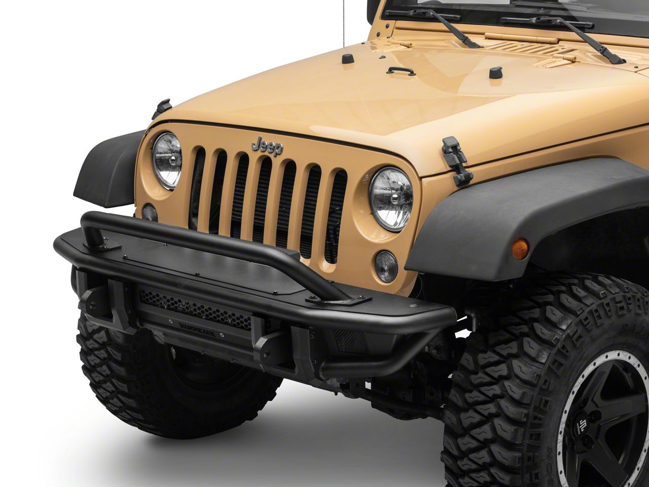 Barricade Jeep Wrangler Push Bar for HD4 Tubular Style Front Bumper ...