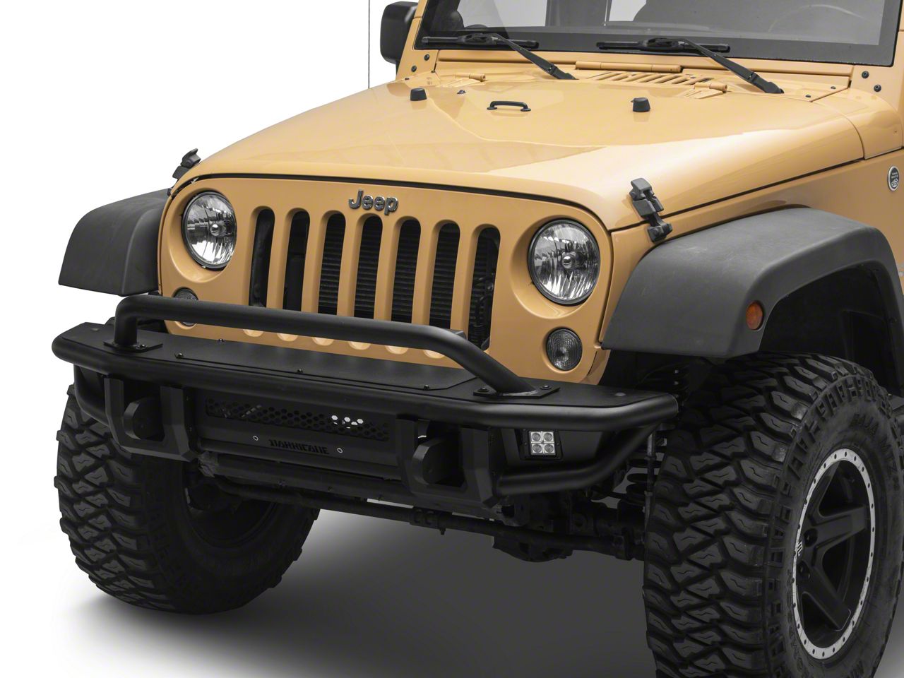 Barricade Jeep Wrangler HD4 Tubular Style Front Bumper with LED Fog ...