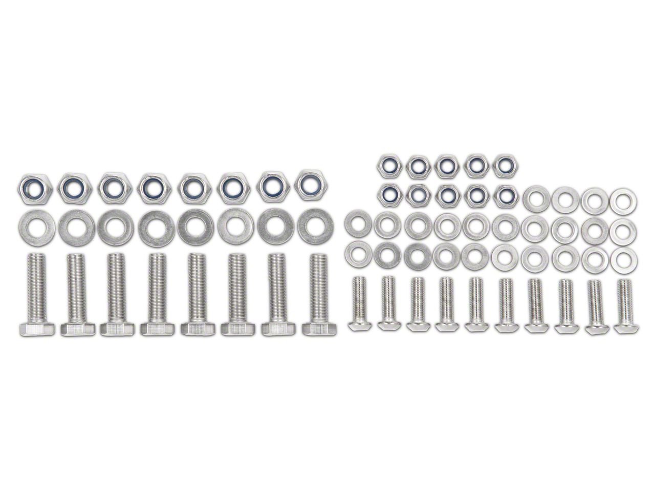 Barricade Jeep Wrangler Replacement Fender Flare Hardware Kit for J100295 Only U2844H (97-06 ...