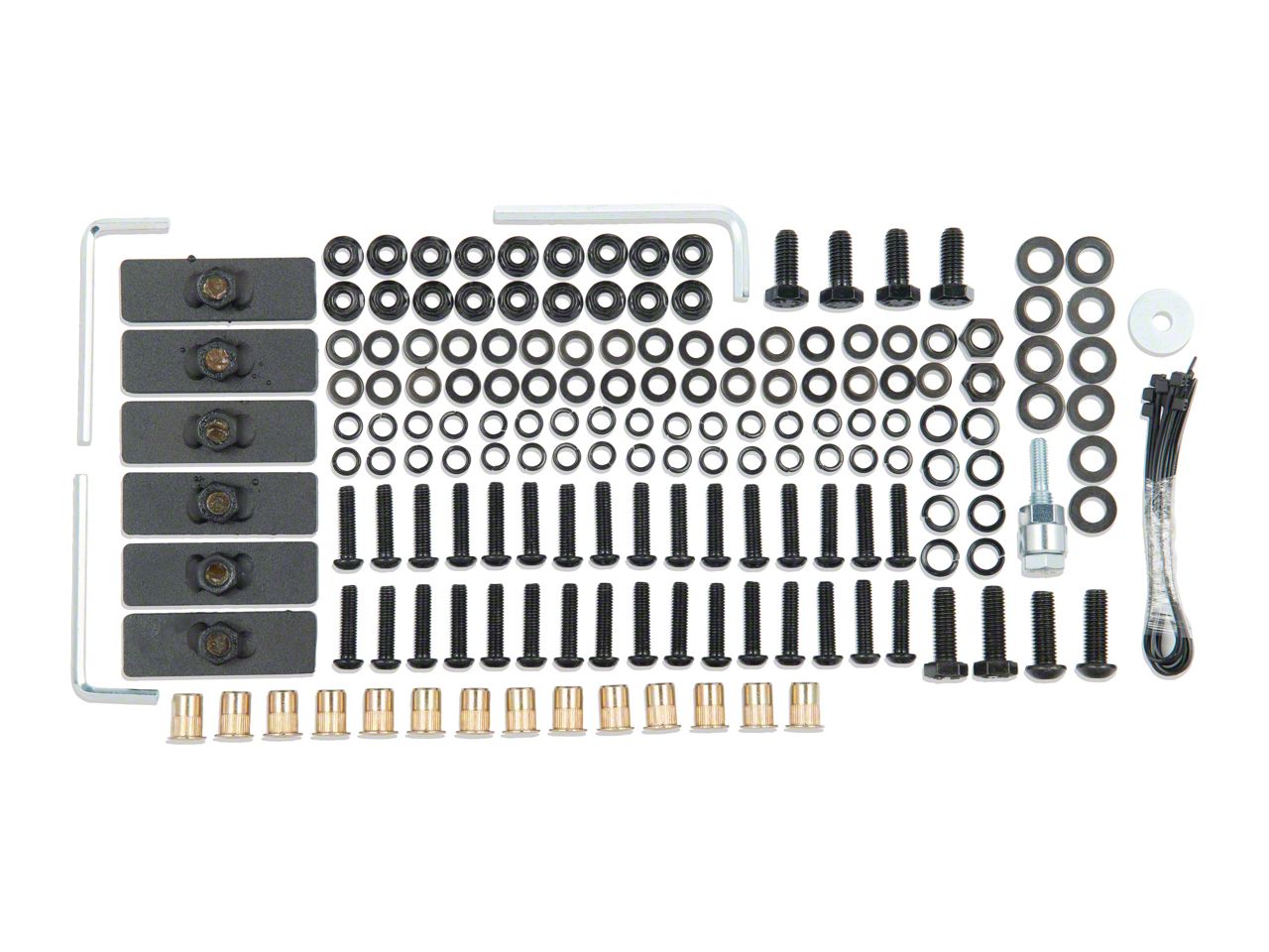 Barricade Jeep Wrangler Replacement Fender Flare Hardware Kit for J132136-JLB Only U2777H (18-26 ...