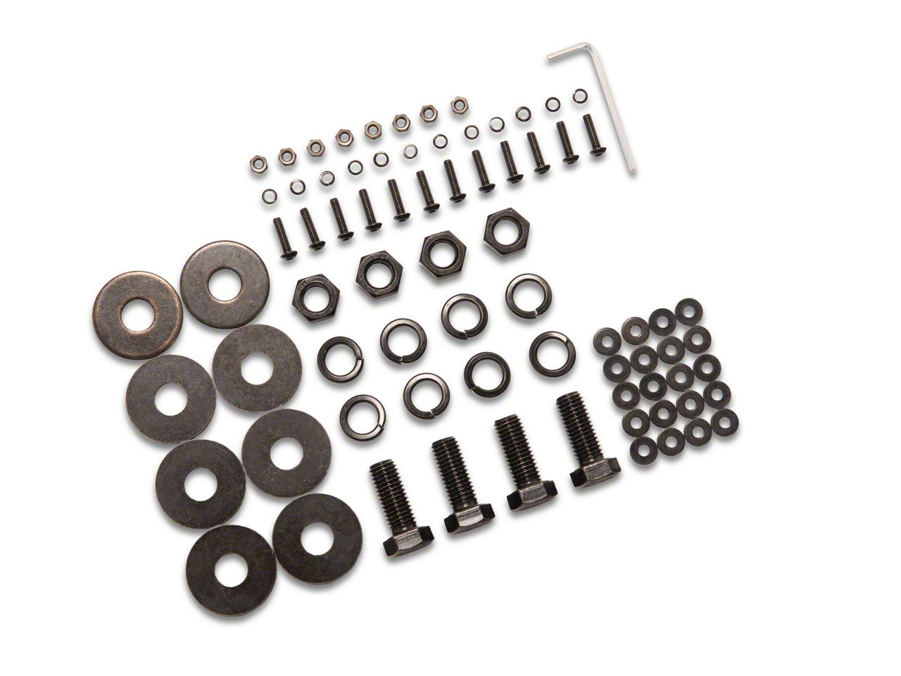 Barricade Jeep Wrangler Replacement Front Bumper Hardware Kit for J102348 Only U2140HL (07-18 ...