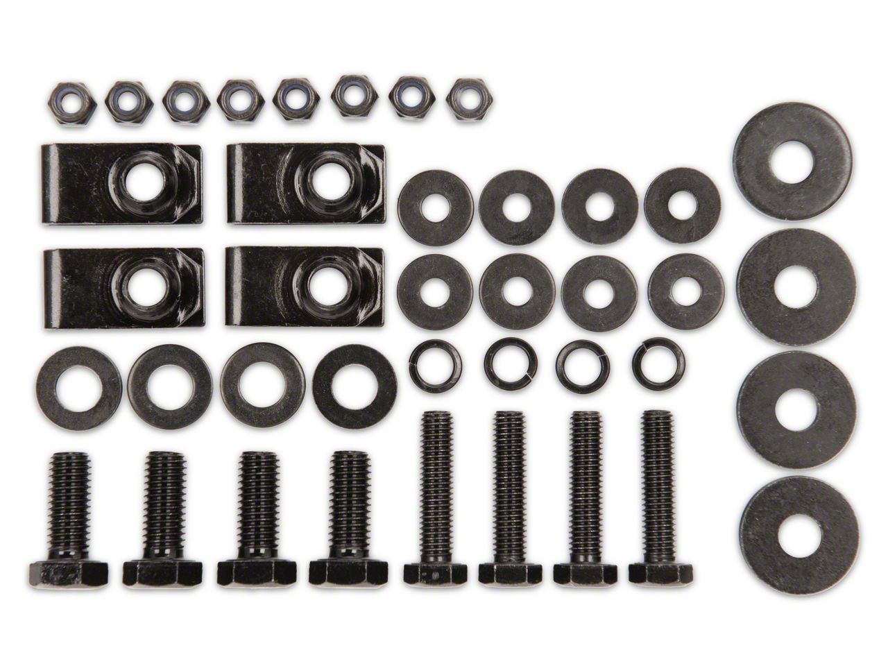 Barricade Jeep Wrangler Replacement Rubi Rail Hardware Kit for J100746 Only U2611H (07-18 Jeep ...