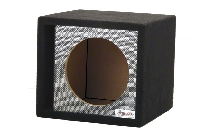 Bronco 15-Inch Single Vented Subwoofer Enclosure; Black Carbon Fiber ...