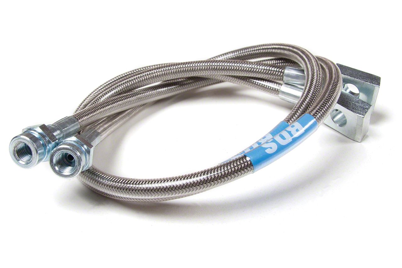 BDS Jeep Cherokee Stainless Steel Braided Brake Line Kit for 3 to 6.50 ...