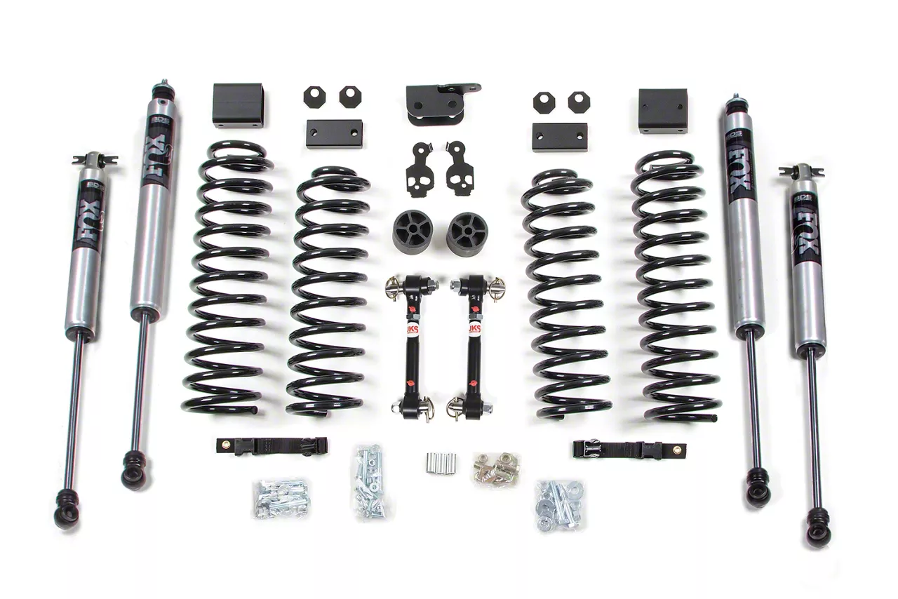 BDS Jeep Wrangler 3-Inch Coil Spring Suspension Lift Kit with FOX 2.0 ...