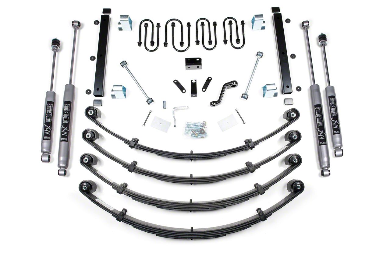 BDS Jeep Wrangler 3.50-Inch Heavy Duty Leaf Spring Suspension Lift Kit ...