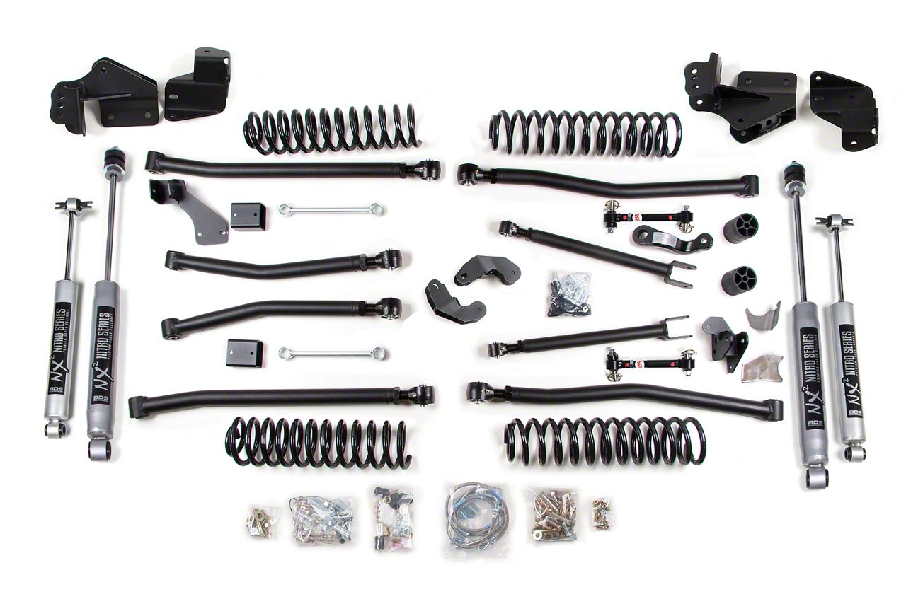 BDS Jeep Wrangler 5.50-Inch Long Arm Suspension Lift Kit with Sway Bar ...