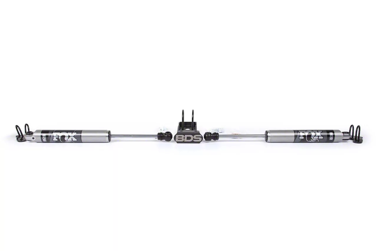 BDS Jeep Wrangler Dual Steering Stabilizer Kit with FOX 2.0 Performance ...