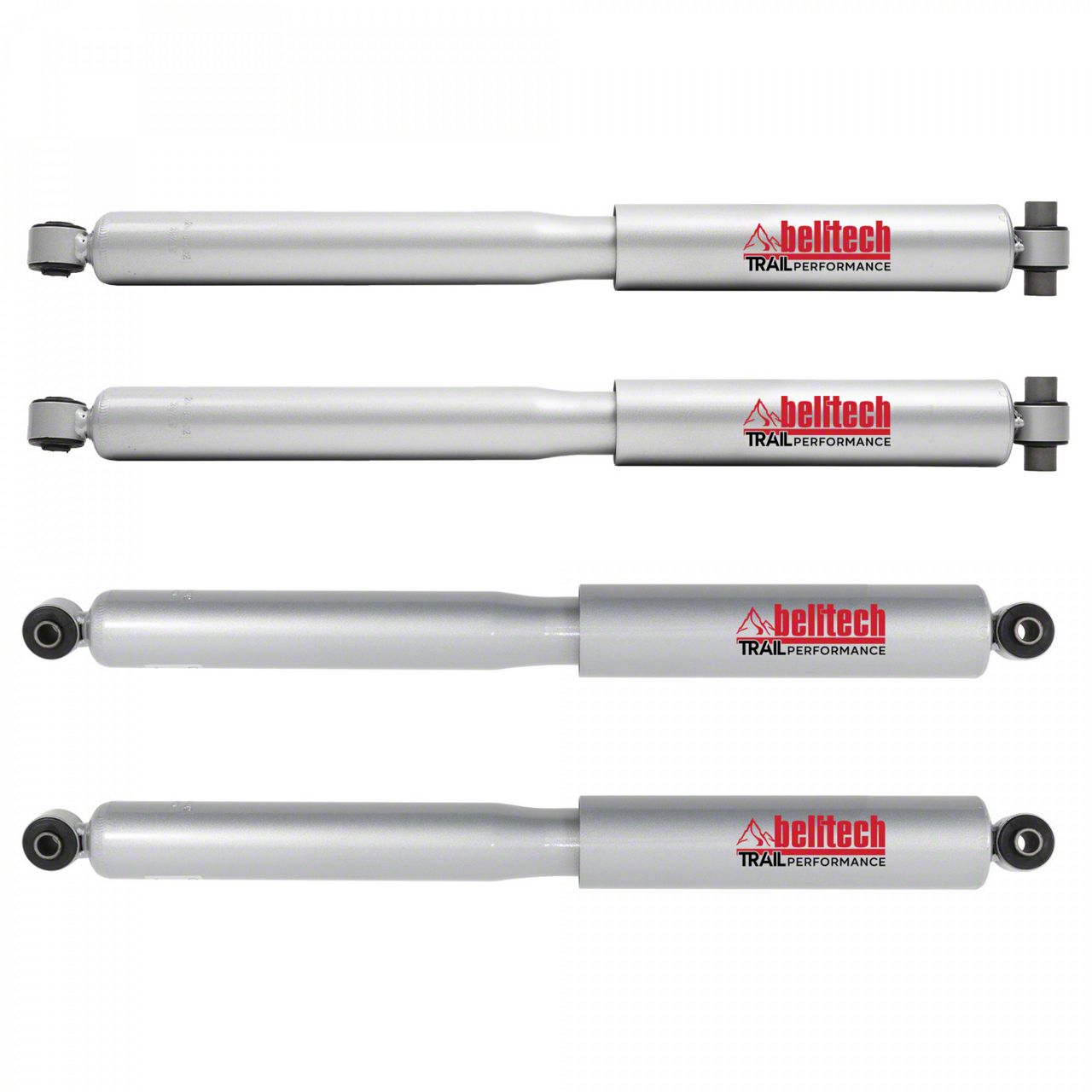 Belltech Jeep Gladiator Trail Performance Front and Rear Shocks for 4 ...