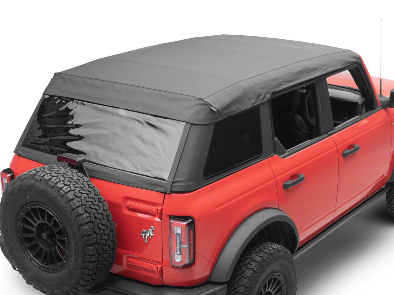 Bestop Bronco Trektop Soft Top; Black Diamond 56873-35 (21-24 Bronco 4 ...