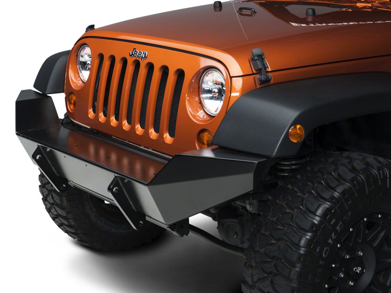 Bestop Jeep Wrangler HighRock 4x4 Full Width Front Bumper; Satin Black ...