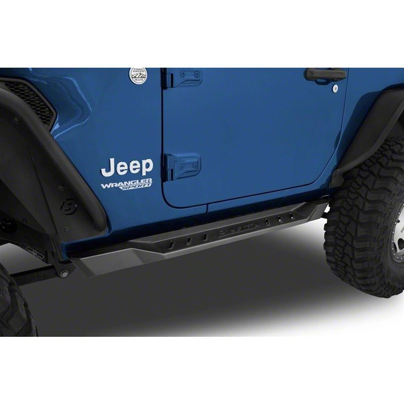 Bestop Jeep Wrangler Granite Series Rock Rails; Matte Black 44971-01 ...