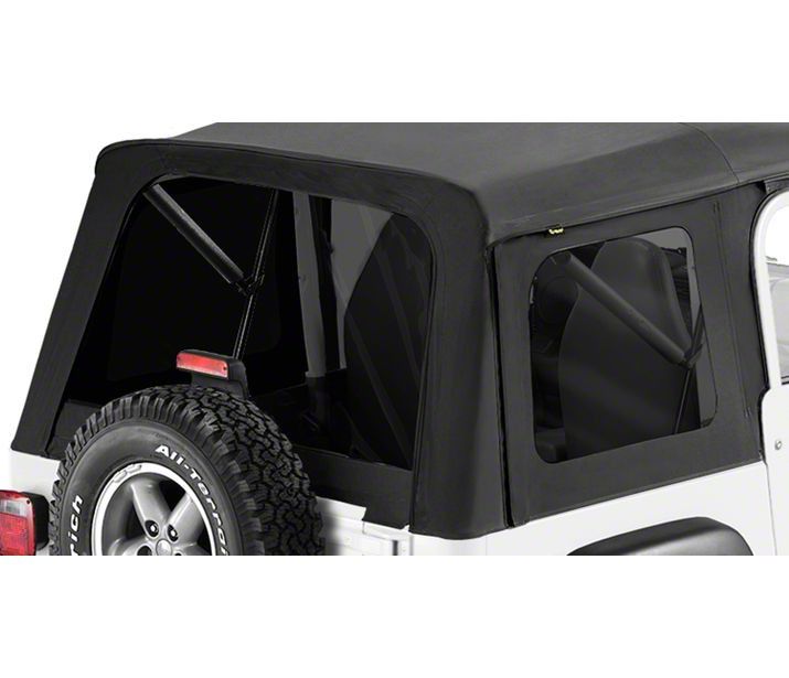 Bestop Jeep Wrangler Supertop Classic Window Replacement Set; Black ...