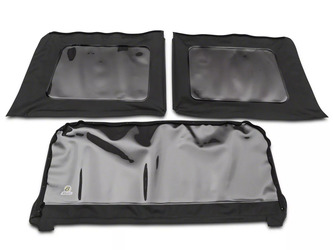 Bestop Jeep Wrangler Tinted Replacement Window Set for Sailcloth ...