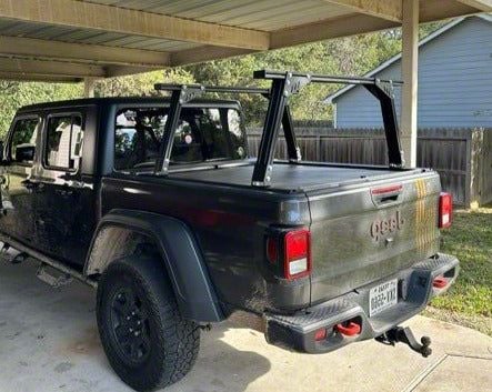 BillieBars Jeep Gladiator Bed Rack for Retractable Covers with T-Slots ...
