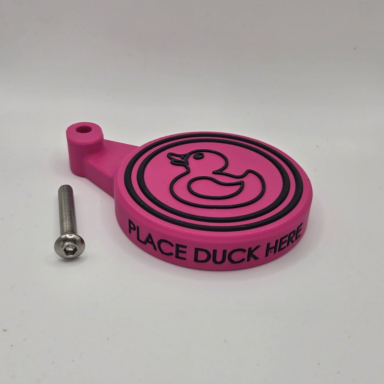 Bite the Bullet 3D Jeep Wrangler Ultimate Duck Deck with Black Lettering; Neon Pink Body UDD-1A ...