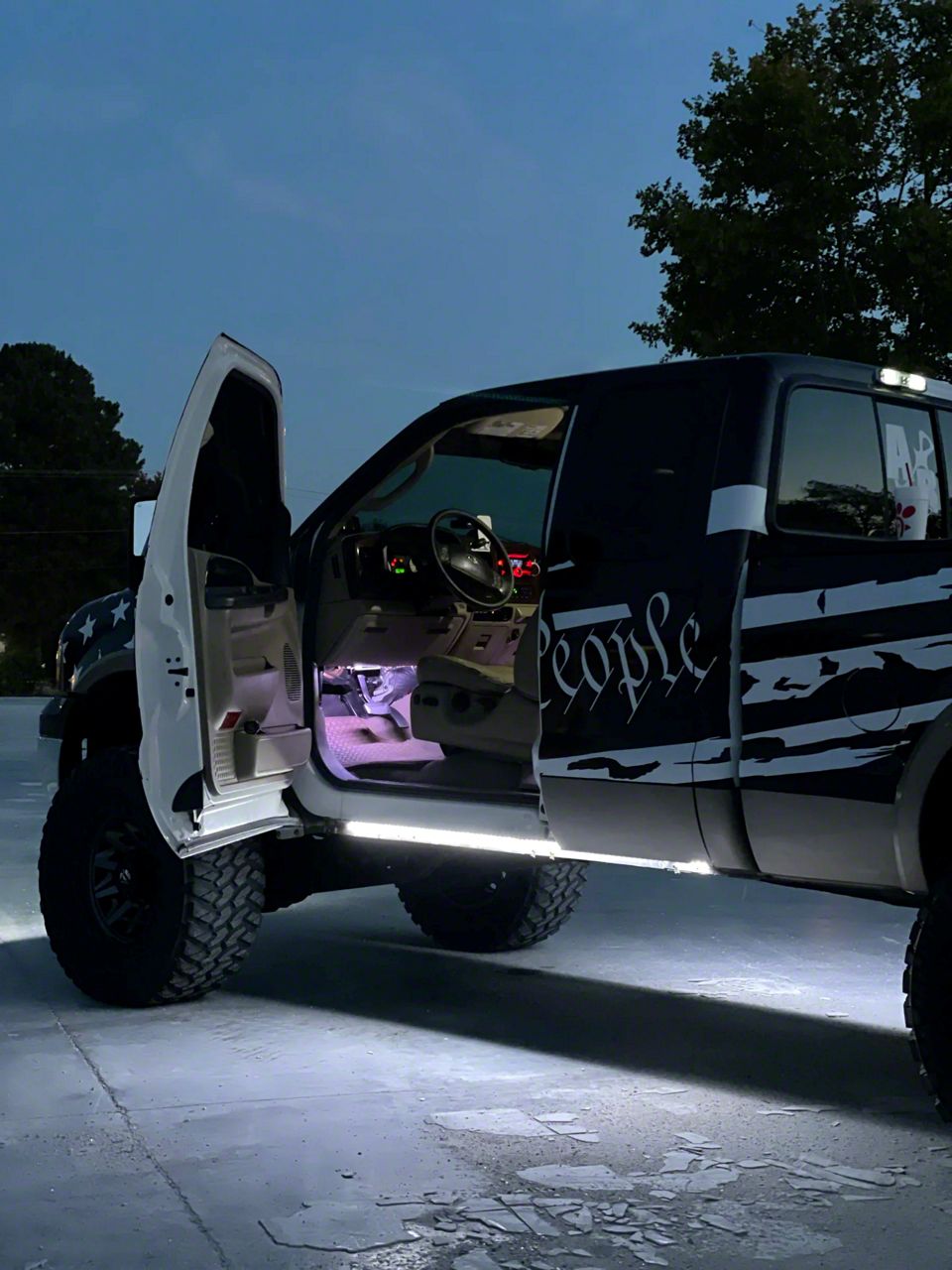 Black Flag Lighting Frontier Running Board / Side Step LED Switchback ...