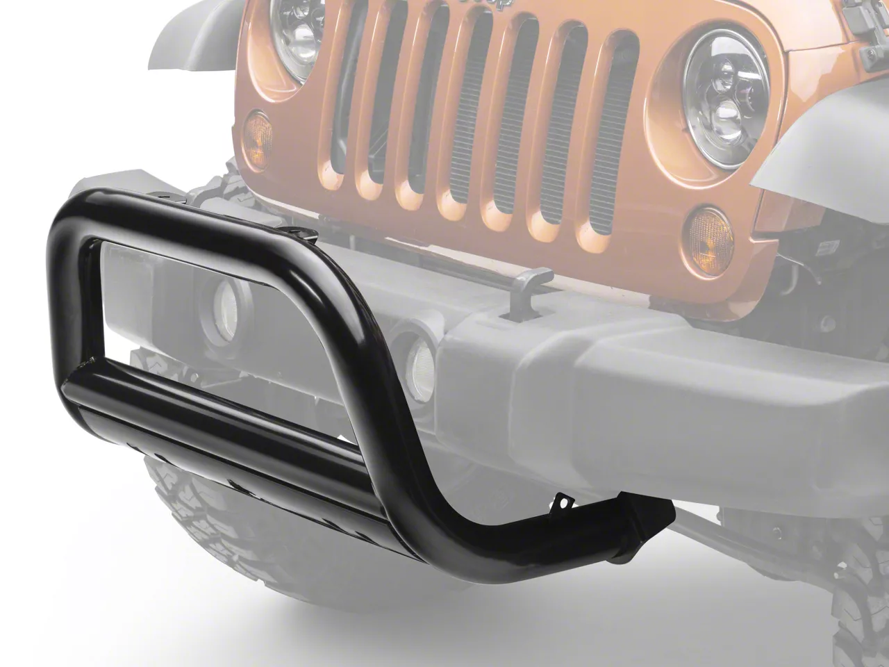Jeep Wrangler Bull Bar; Black (07-18 Jeep Wrangler JK) - Free Shipping