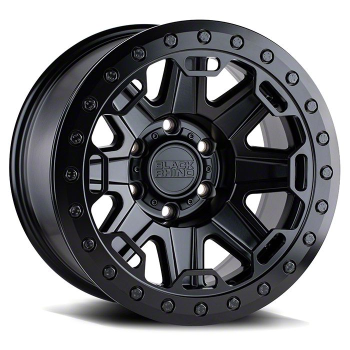 Black Rhino Toyota 4-Runner Rift Beadlock Matte Black 6-Lug Wheel; 17x8 ...