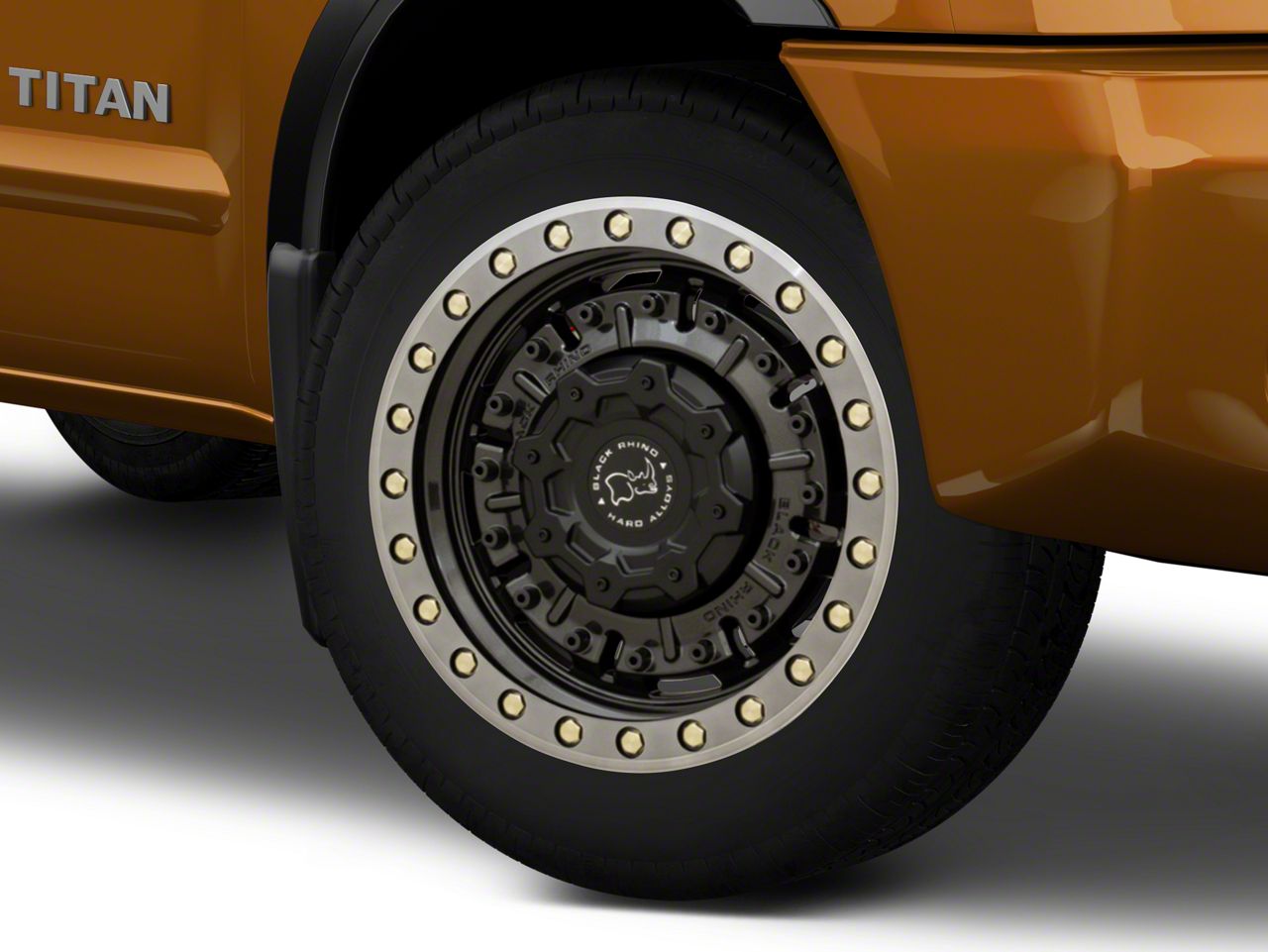 Black Rhino Titan Abrams Gloss Gunblack with Machined Dark Tint 6-Lug ...