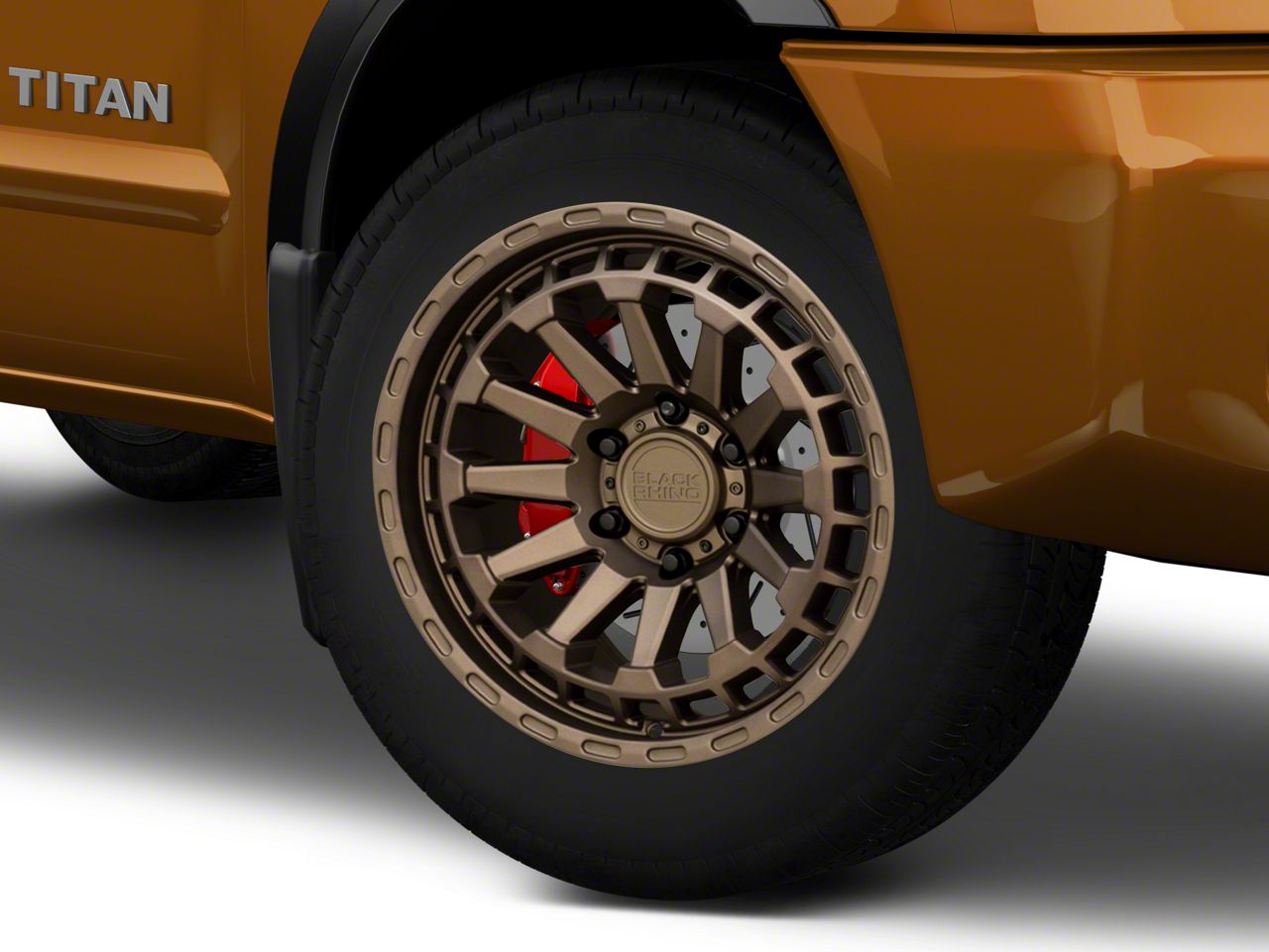 Black Rhino Titan Raid Matte Bronze 6-Lug Wheel; 20x9.5; -18mm Offset ...