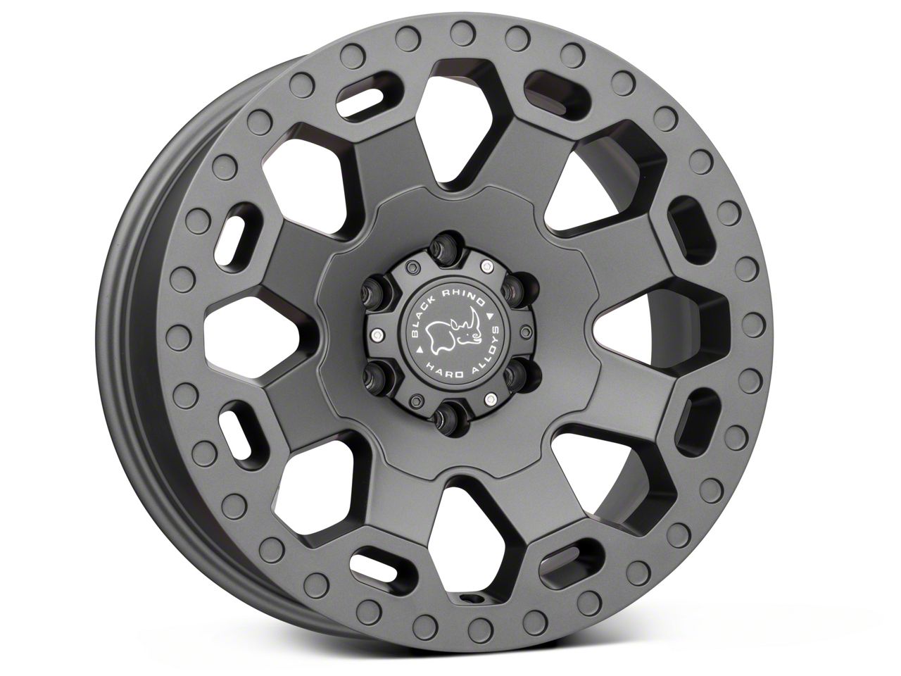 Black Rhino Titan Warlord Matte Gunmetal 6-Lug Wheel; 22x10; -12mm ...