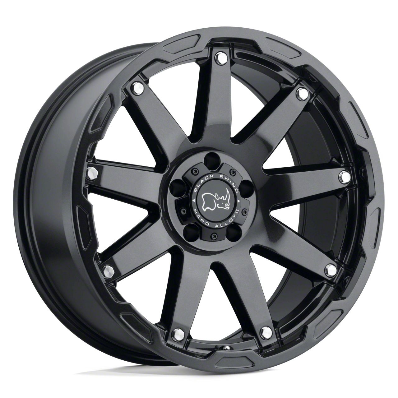 Black Rhino Tacoma Oceano Gloss Gun Black with Stainless Bolts 6-Lug ...