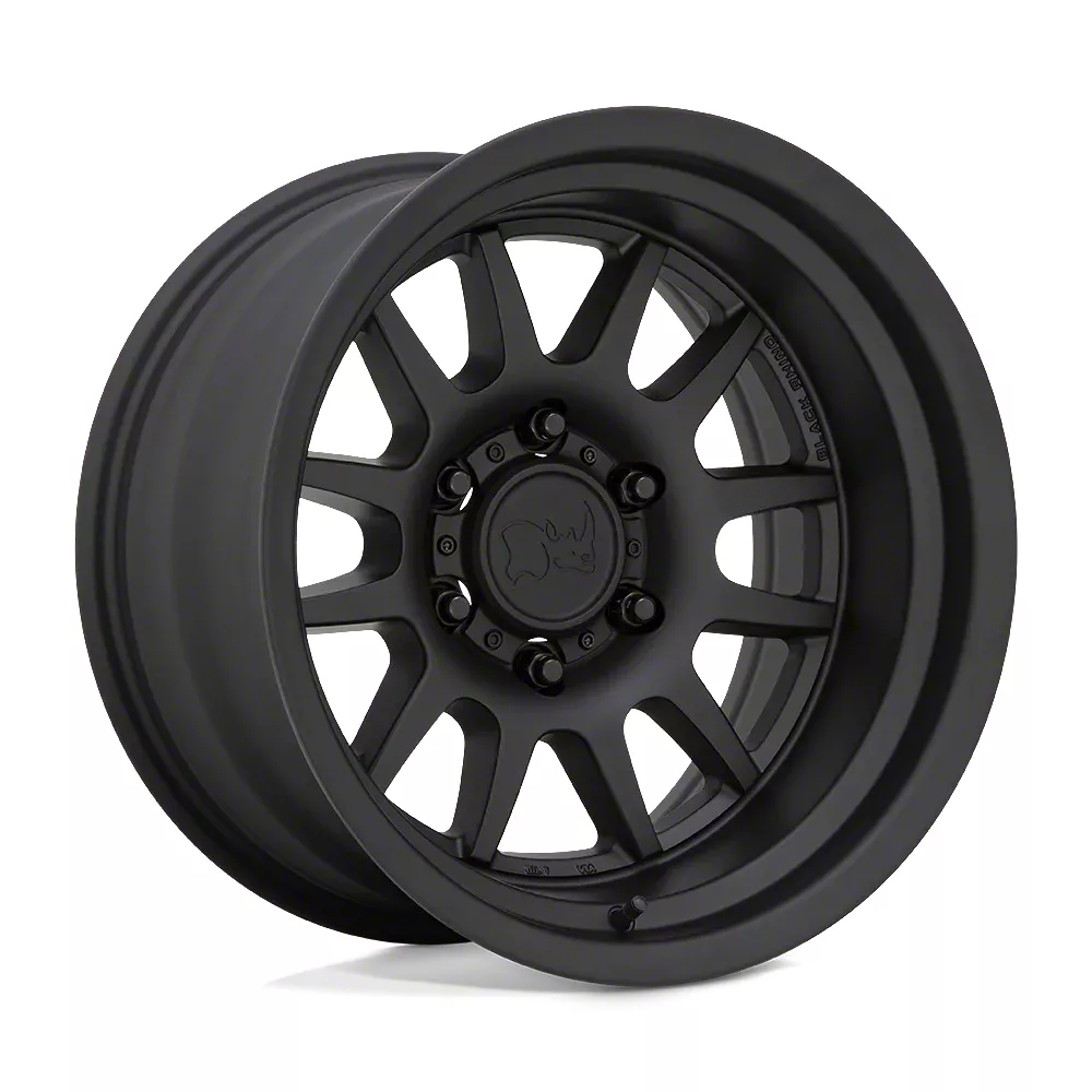Black Rhino Tundra Guide Matte Black 5-Lug Wheel; 17x9; 0mm Offset ...
