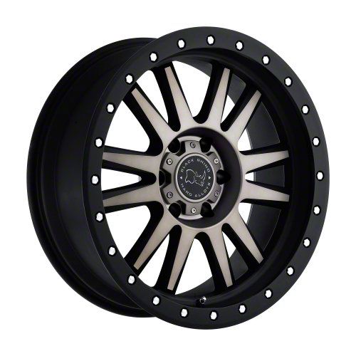 Black Rhino Toyota 4-Runner Tanay Matte Black Machined with Dark Matte Tint 6-Lug Wheel; 20x10 ...