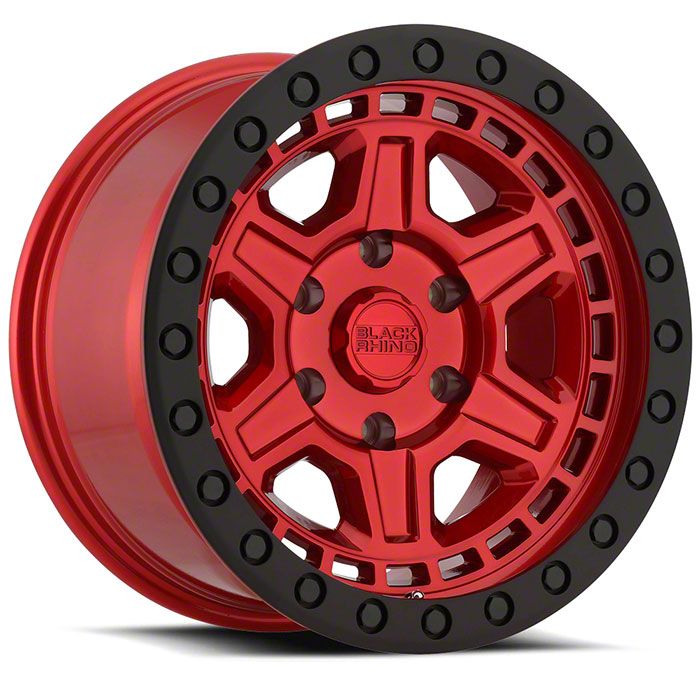 Black Rhino Tacoma Reno Candy Red with Black Bolts 6-Lug Wheel; 17x9 ...