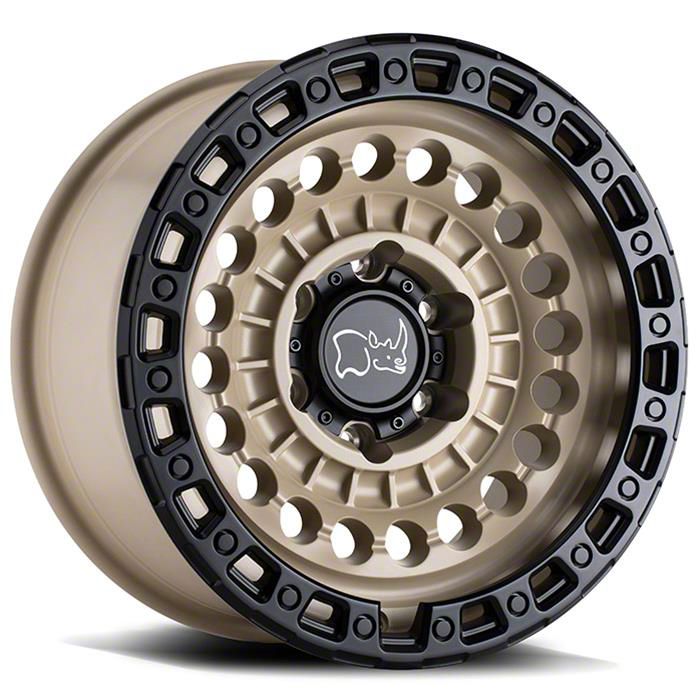 Black Rhino Toyota 4-Runner Sentinel Desert Sand with Black Ring 6-Lug ...