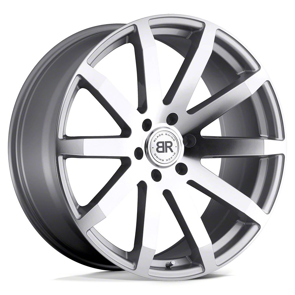 Black Rhino Toyota 4-Runner Traverse Silver with Machine Cut Face 6-Lug ...