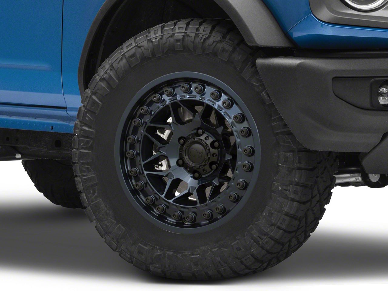 Black Rhino Bronco Alpha Midnight Blue 6-Lug Wheel; 18x9; 0mm Offset ...